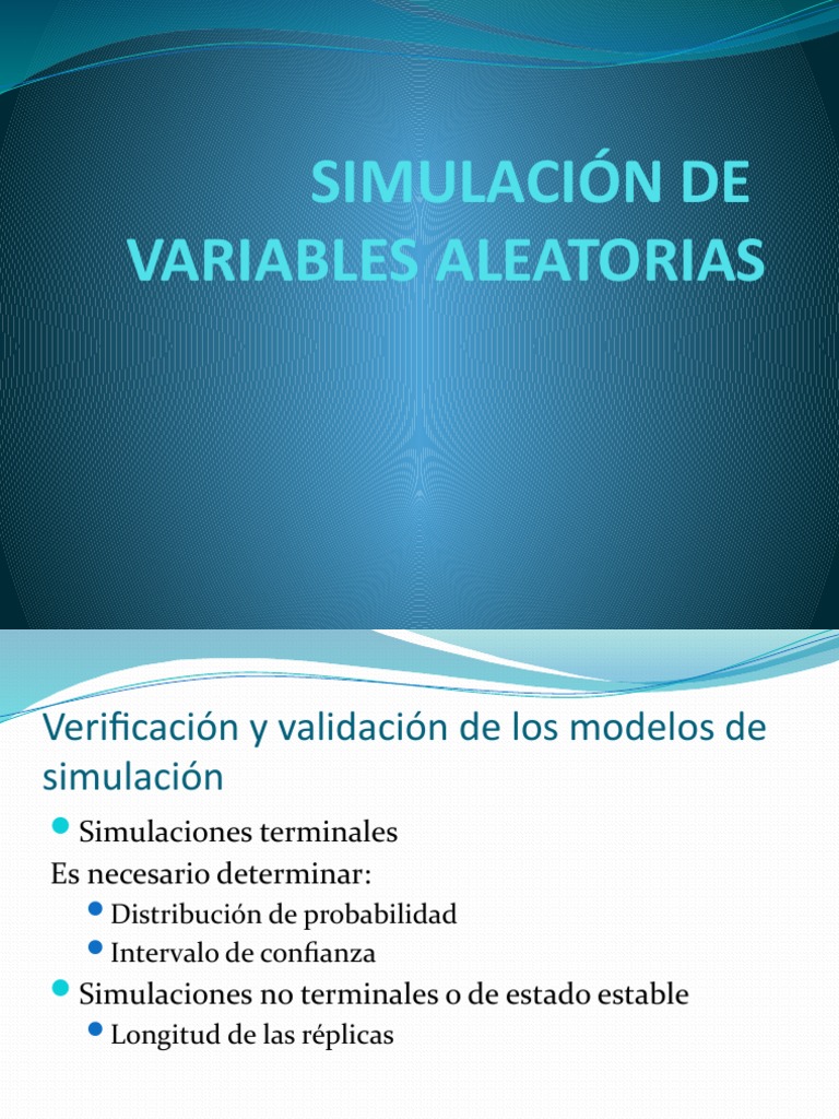Simulación de Variables Aleatorias | PDF | Desviación Estándar | Distribución normal