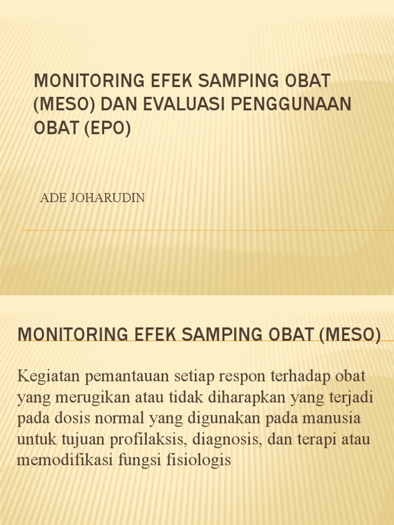MESO Dan EPO | PDF