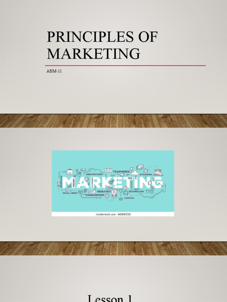 PRINCIPLES OF MARKETING PP | PDF | Target Audience | Marketing