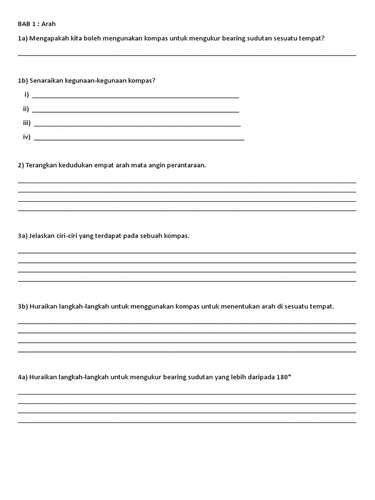 BAB 1 Arah Soalan Kbat | PDF