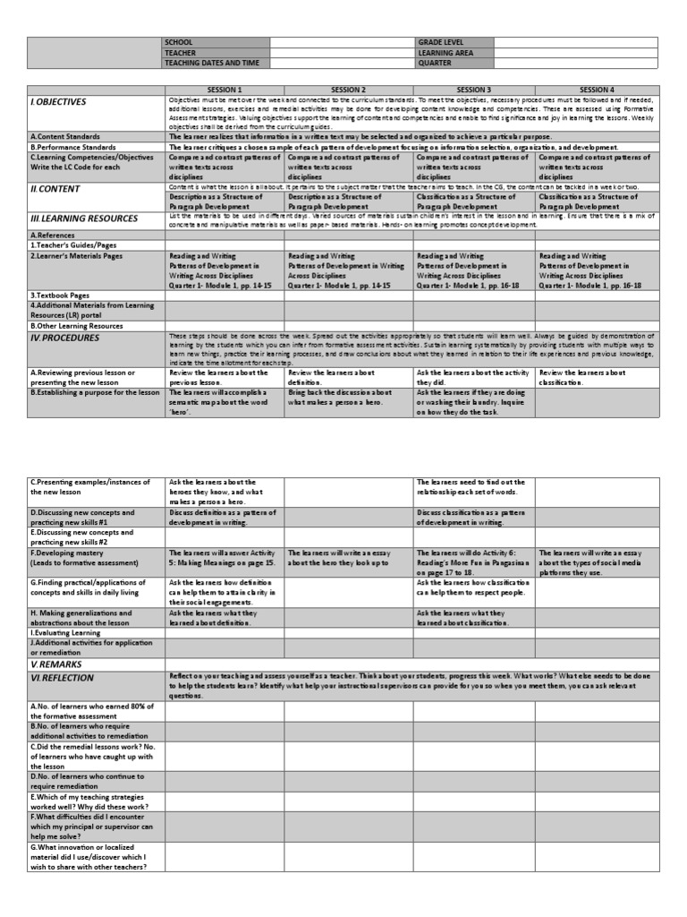 I Objectives | PDF | Learning | Educational Assessment