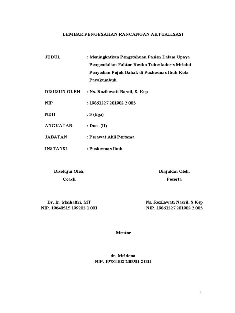 Lembar Pengesahan | PDF