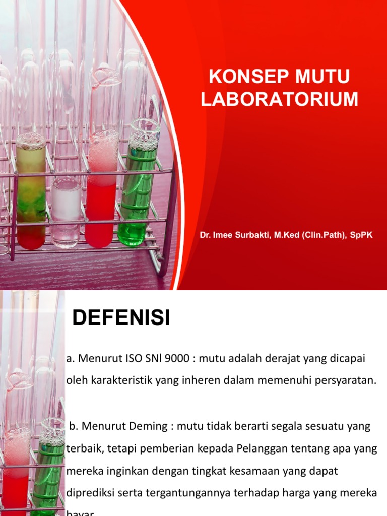 Konsep Mutu Laboratorium | PDF