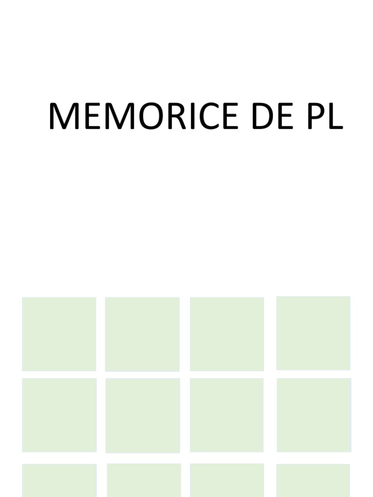 Memorice de PL | PDF
