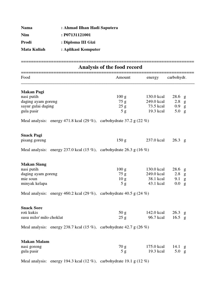 Nutri Survey | PDF