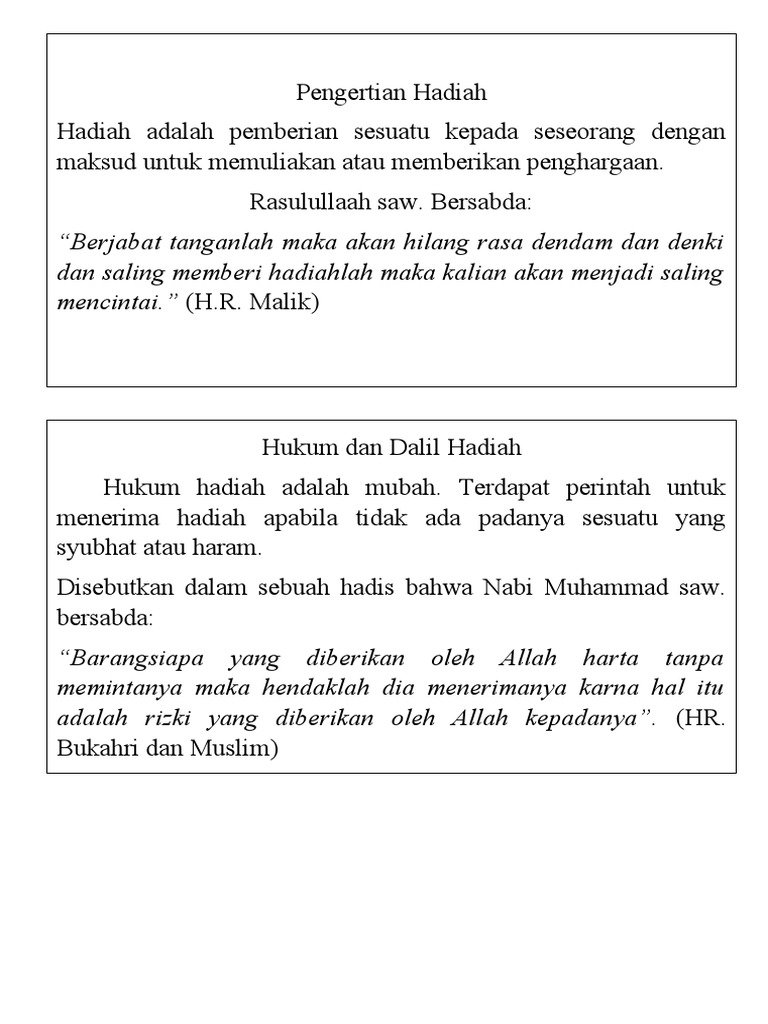 Hadiah | PDF