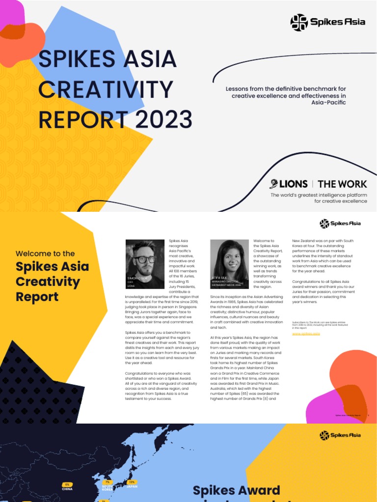 SPIKES ASIA CREATIVITY REPORT 2023: INSIGHTS FROM ASIA-PACIFIC'S MOST CREATIVE WORK | PDF ...