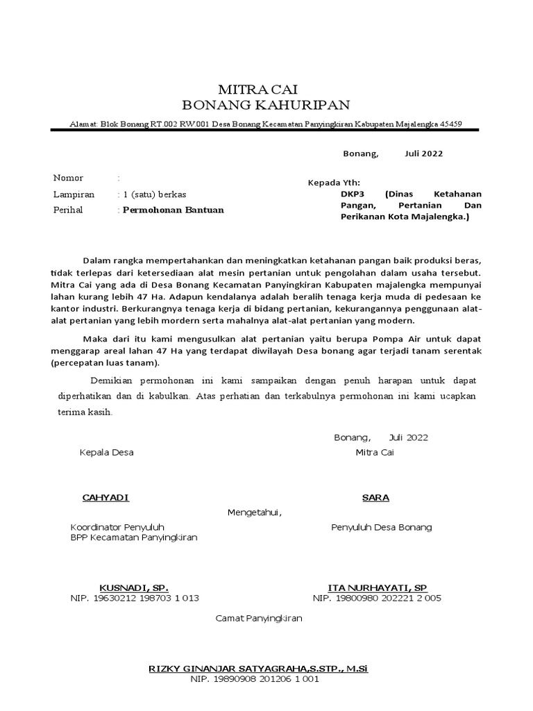 Proposal Traktor | PDF