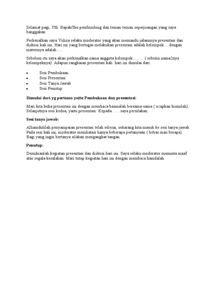 Teks Moderator | PDF