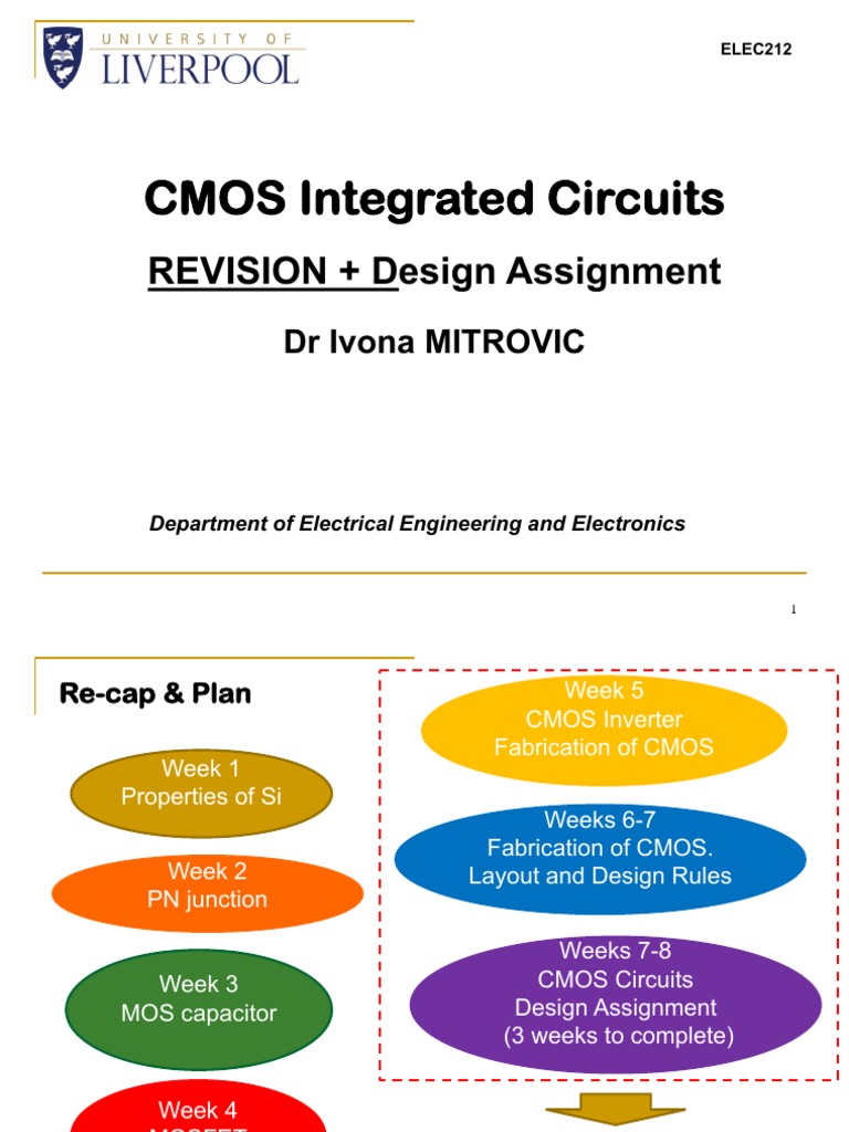 Design and Layout of a Two-Input NOR Gate CMOS Circuit | PDF | Cmos | Electronic Circuits