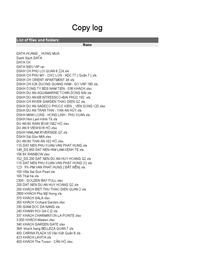 Copy Folder Log 04-18-2021 | PDF
