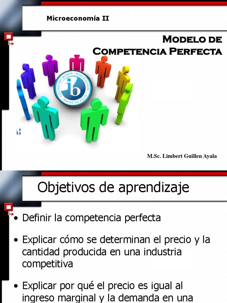 Competencia Perfecta: Precio y Producción | PDF | Mercado (economía ...