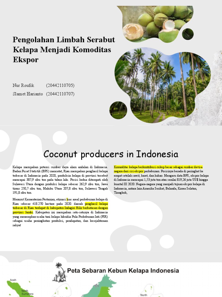 Ekspor Limbah Serabut Kelapa Indonesia | PDF