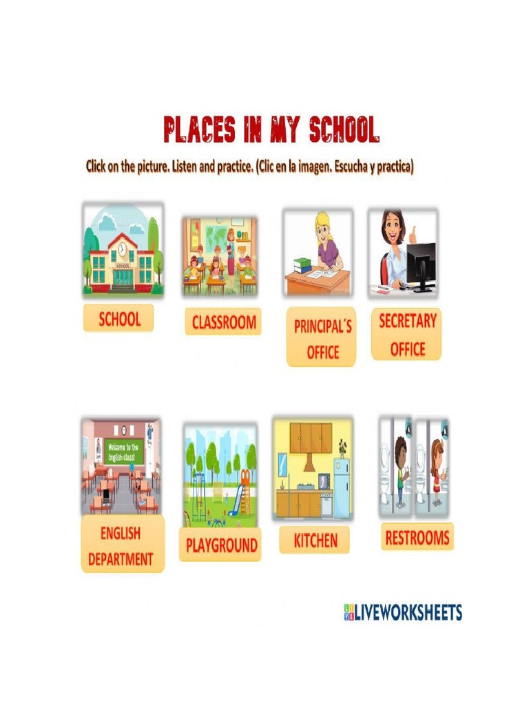 Places in My School | PDF