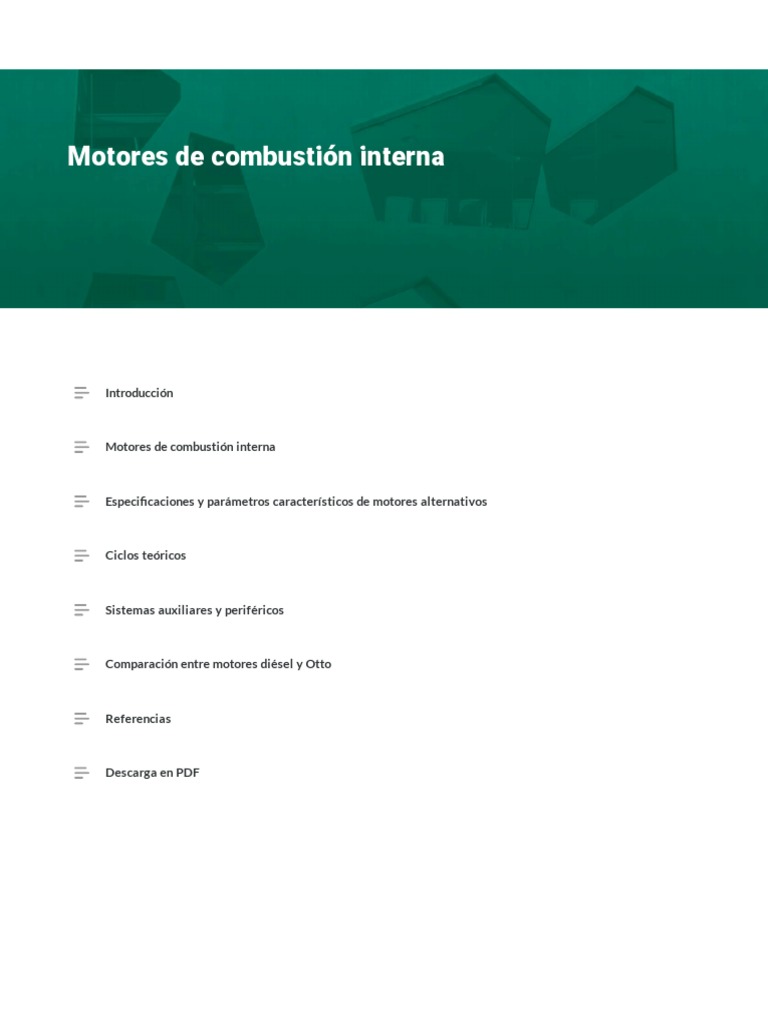 Motores de Combustion Interna | PDF | Pistón | Inyección de combustible