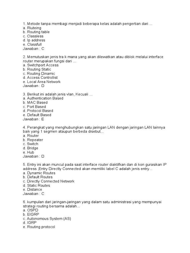 Soal Latihan AIJ | PDF