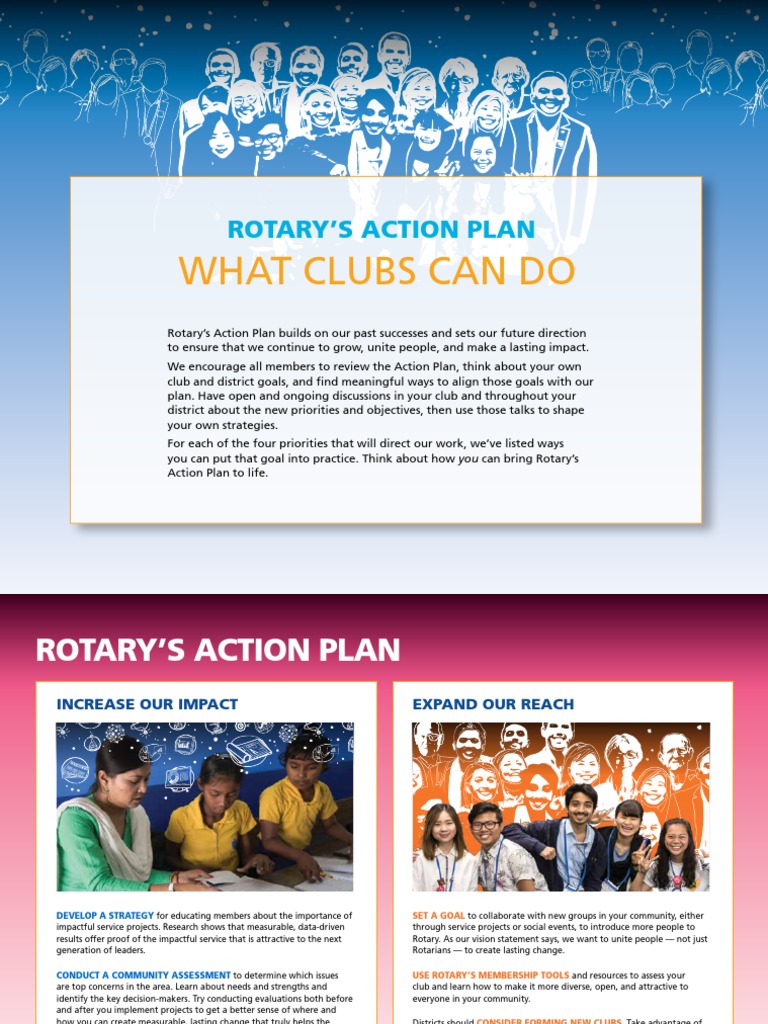 Rotary's Action Plan - What Clubs Can Do | PDF | Goal | Innovation