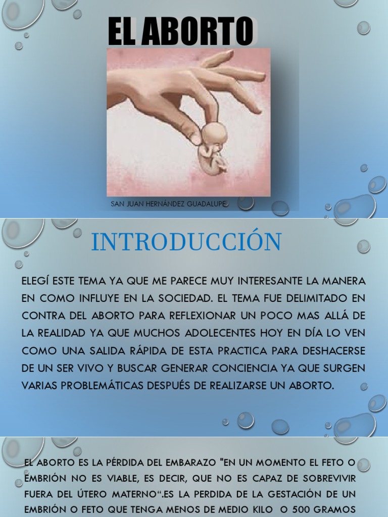El Aborto | PDF | Aborto | El embarazo