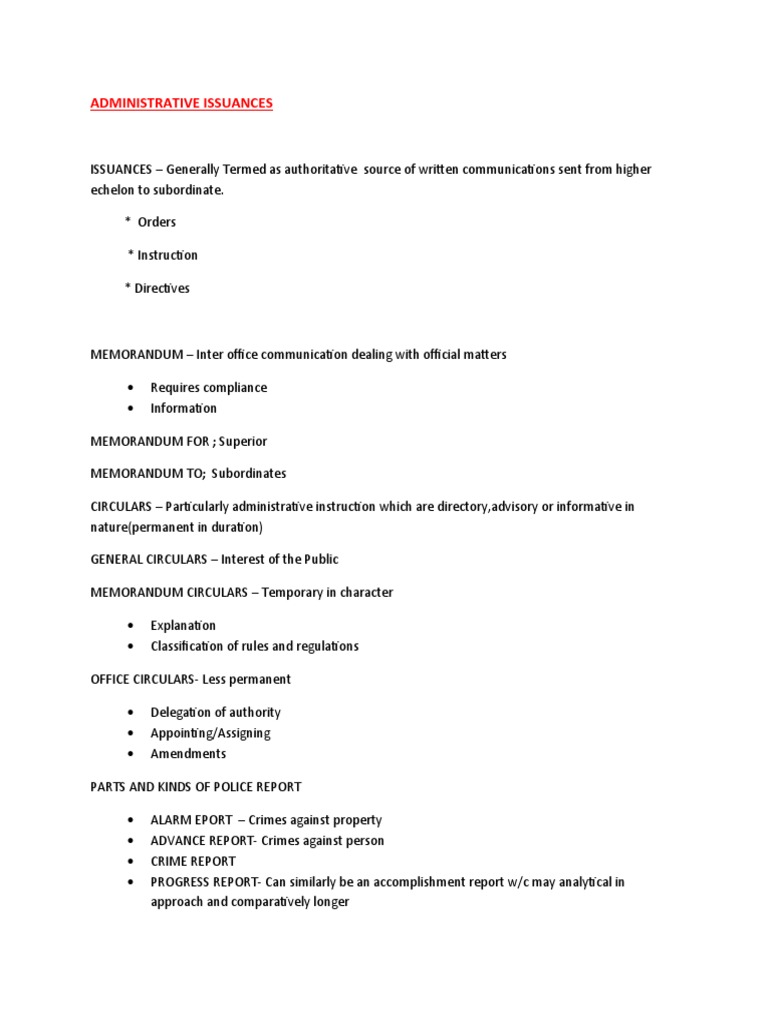 Administrative Issuances | PDF