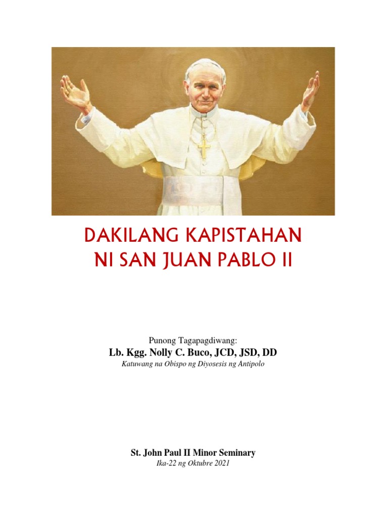 Dakilang Kapistahan Ni San Juan Pablo II | PDF