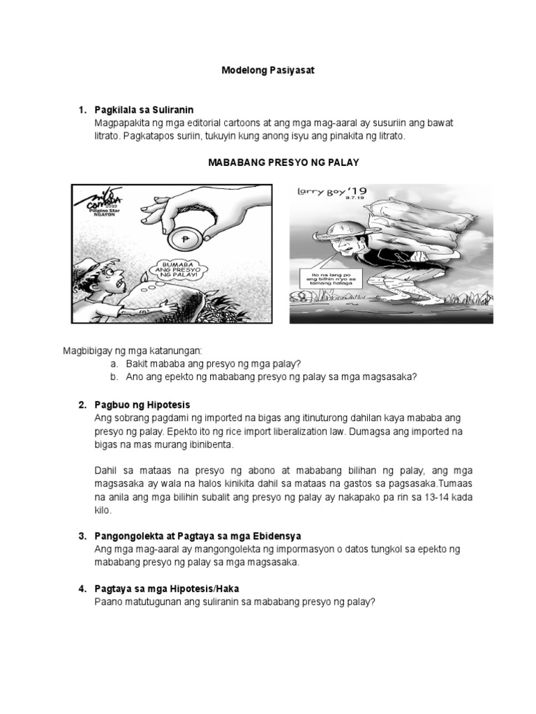 Modelong Pasiyasat | PDF