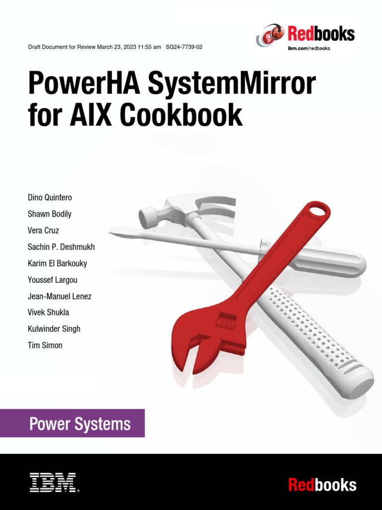 Powerha Systemmirror For Aix Cookbook: Books | PDF | Computer Networking | Data Transmission