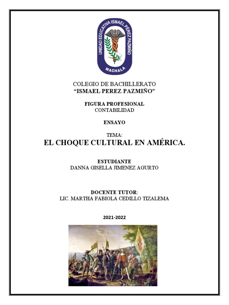 Choque Cultural en America. | PDF
