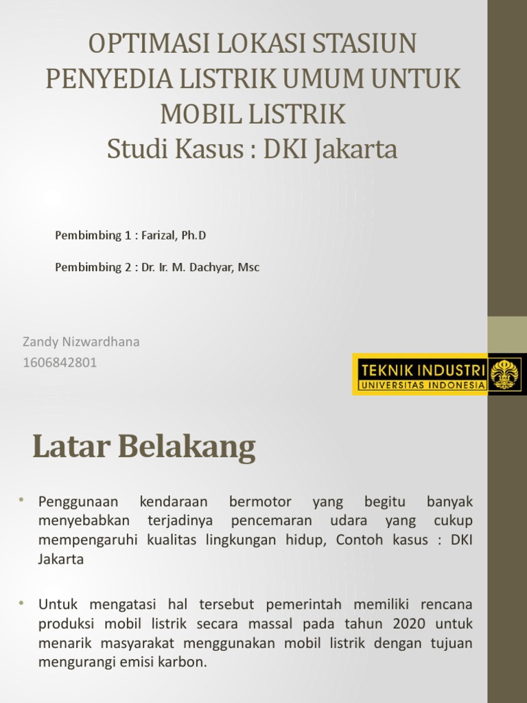 Optimalisasi SPLU Mobil Listrik | PDF