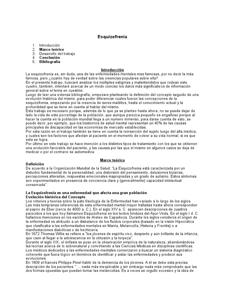 Esquizofrenia: Mitos y Realidades | PDF