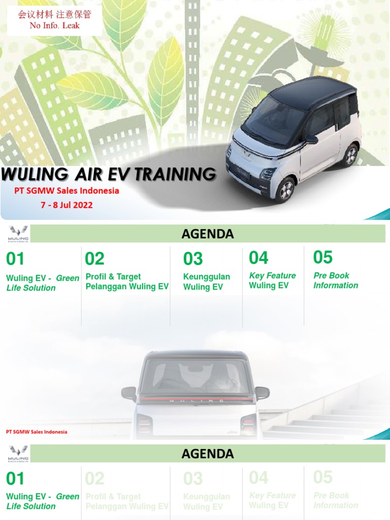 Wuling Ev Training Material - 11.7.22 | PDF | Automotive Industry ...