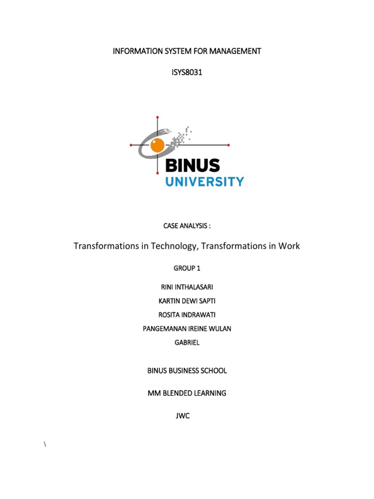 Group 1 Assignment 3 Information Systems For Management Pdf 3913