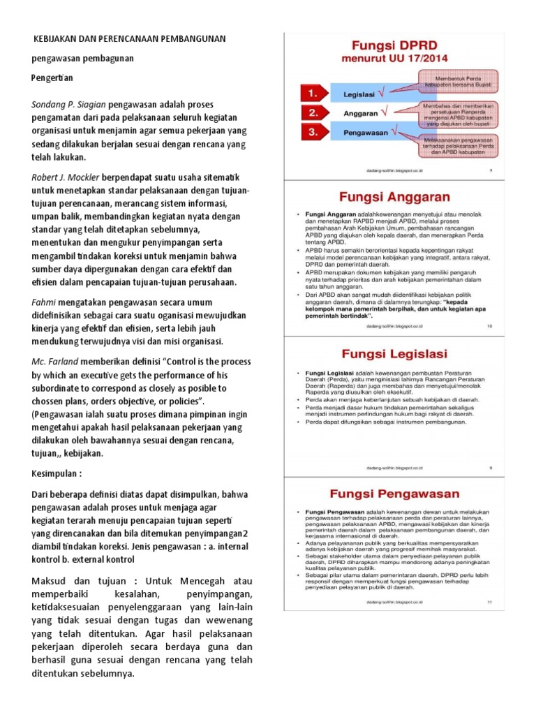 Sondang P. Siagian Pengawasan Adalah Proses | PDF