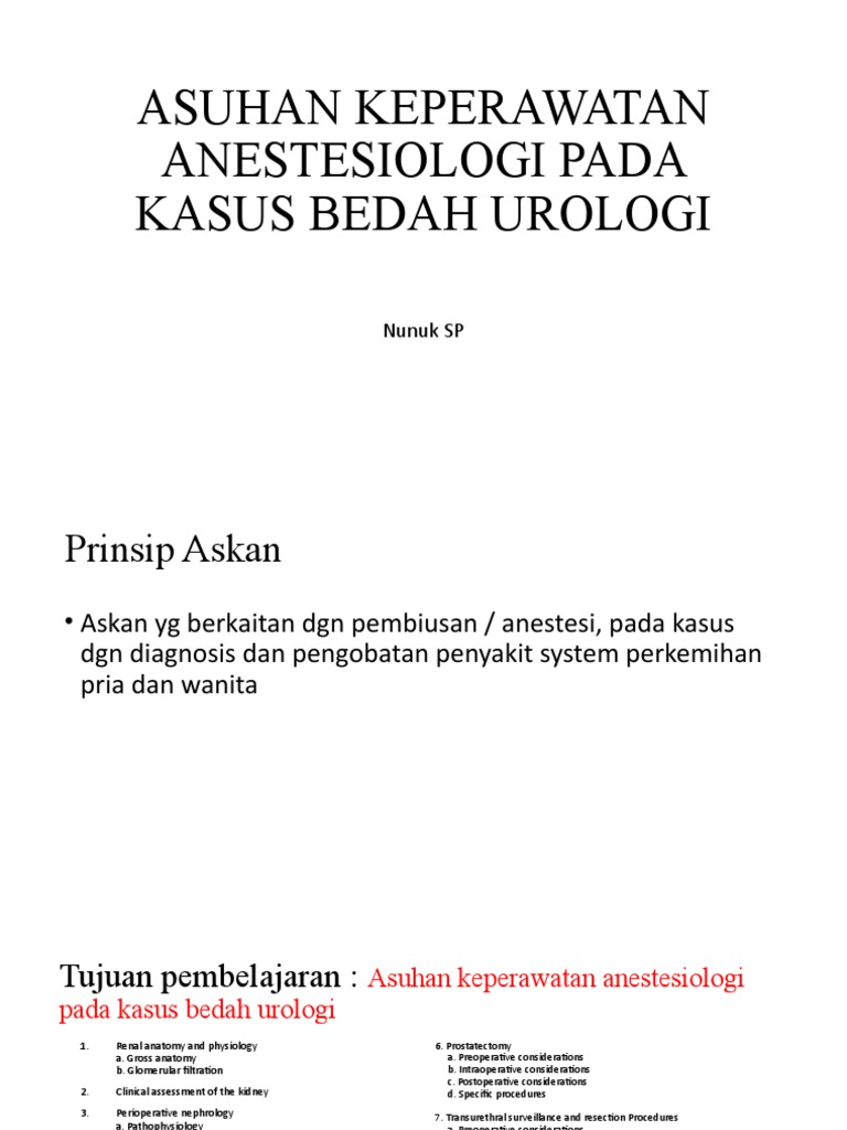 Askan Kasus Bedah Urologi 1 | PDF