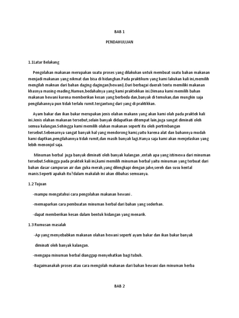 BAB 1 Makalah Prakarya | PDF