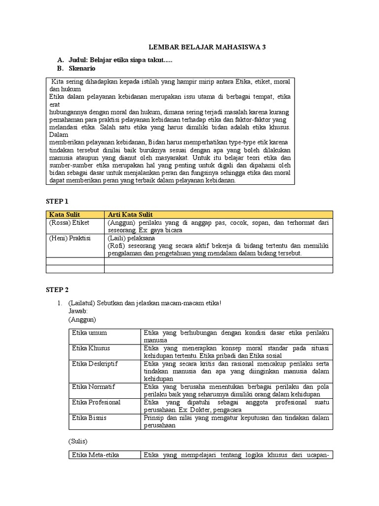 Blok 6 - SGD LBM 3 | PDF