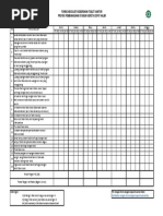 Form Checklist Kebersihan Toilet | PDF