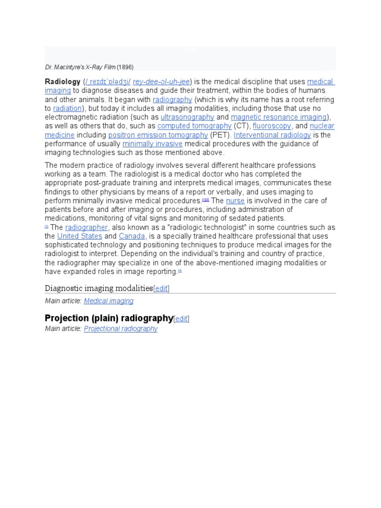 Radiology | PDF | Radiology | Radiography