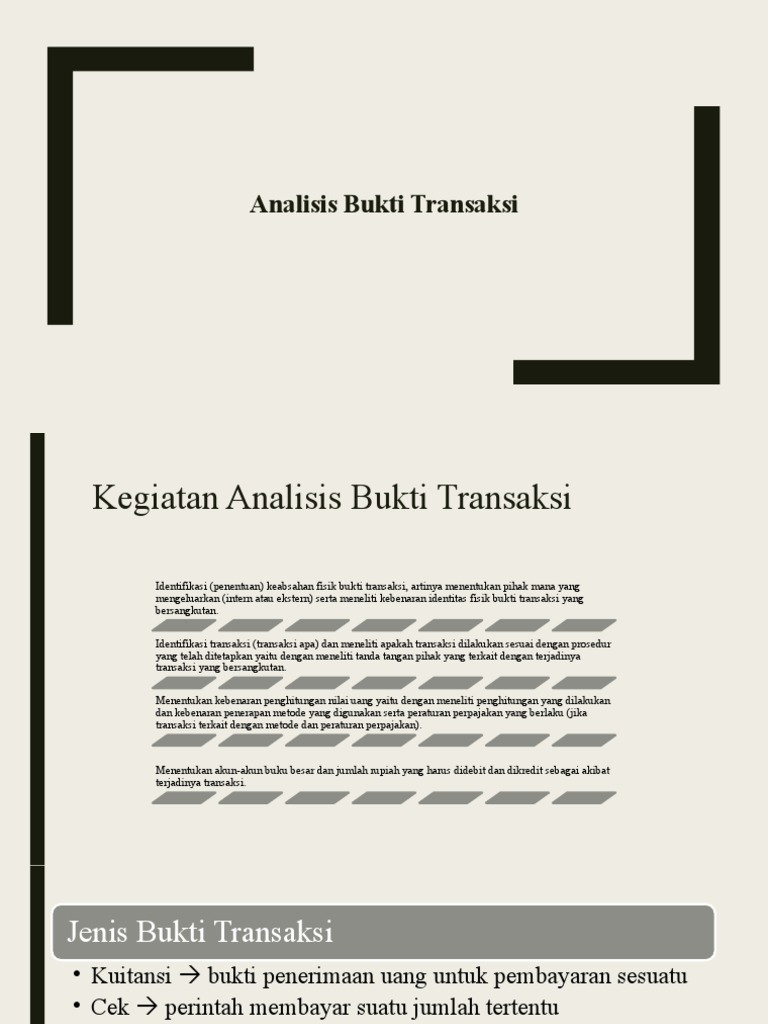 bUKTI tRANSAKSI | PDF