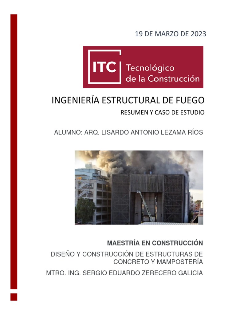 2023 Ingenieria Estructural de Fuego | PDF | Incendios | Conduccion termica