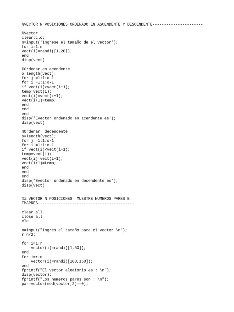 Ejercicios de Programacion | PDF | Datos | Gestión de tecnología de la ...