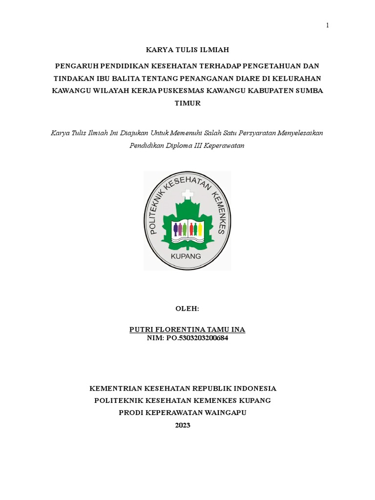 Kti Putri Florentina Tamu Ina | PDF