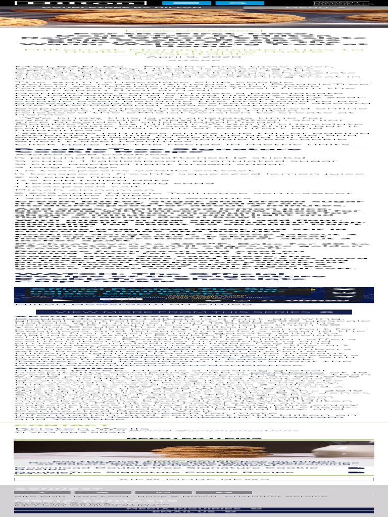 For The First Time, Doubletree by Hilton Reveals O!Cial Chocolate Chip ...