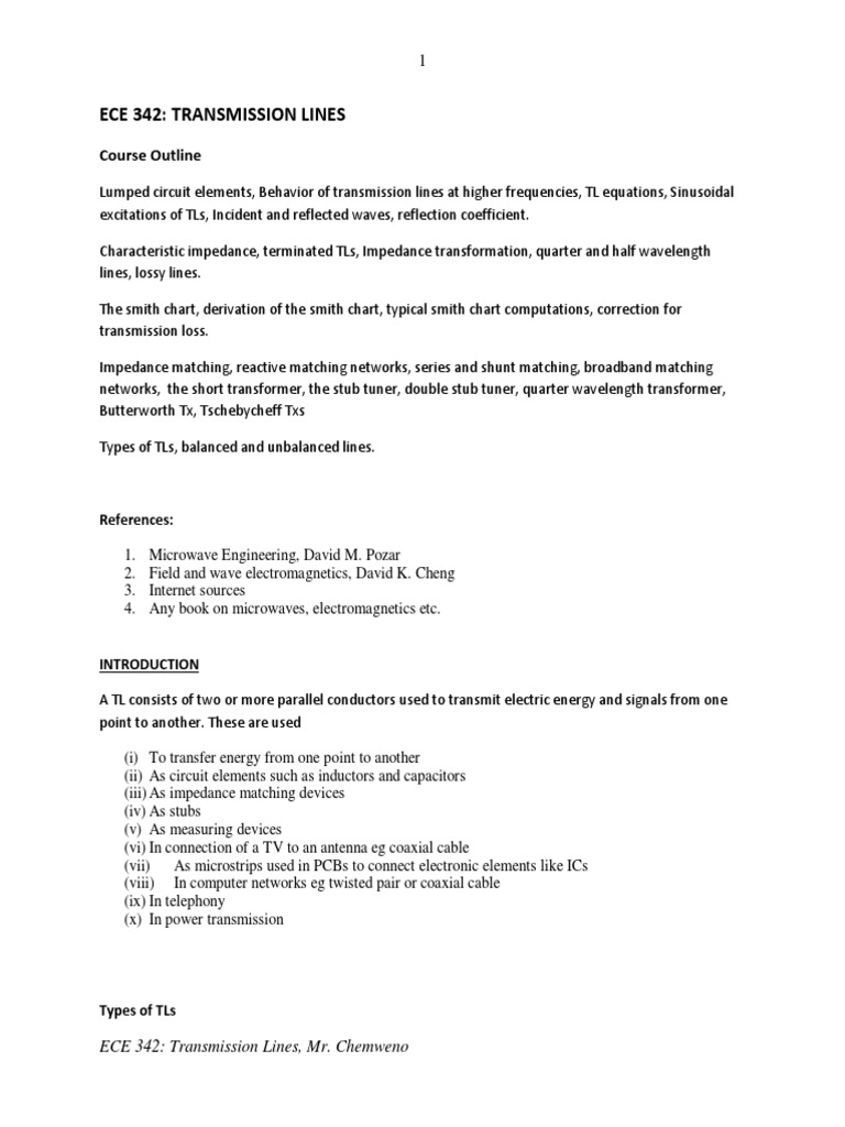 An Introduction to Transmission Lines: Characteristics, Types, Modeling ...
