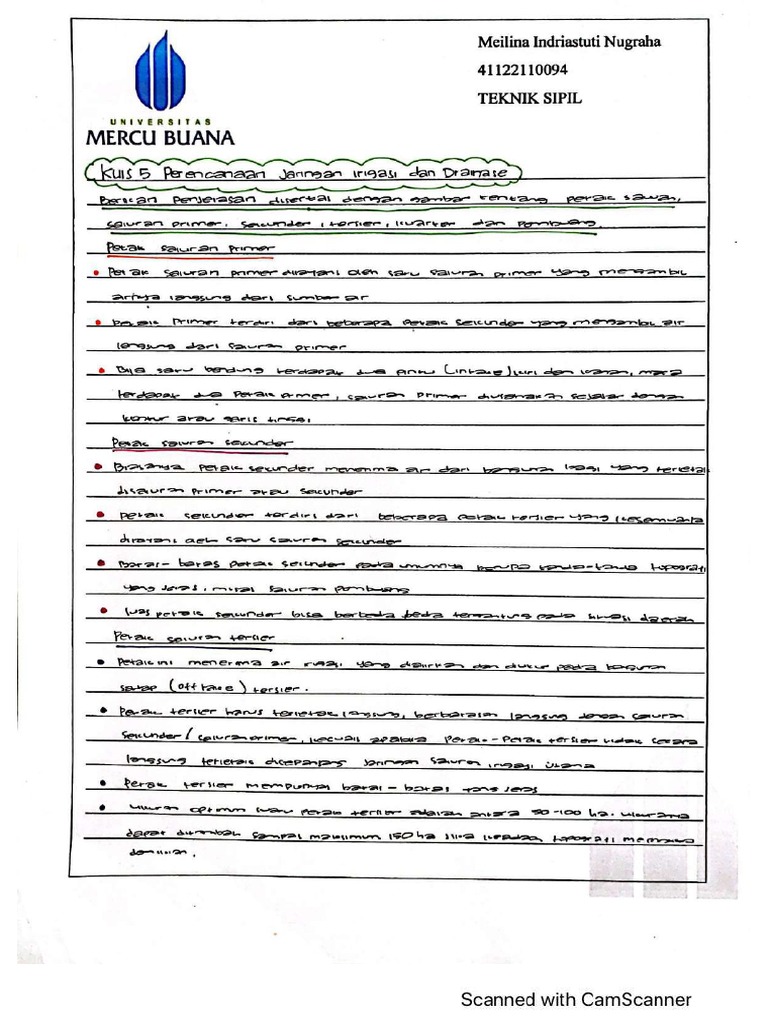 Kuis 5 Perencanaan Jaringan | PDF