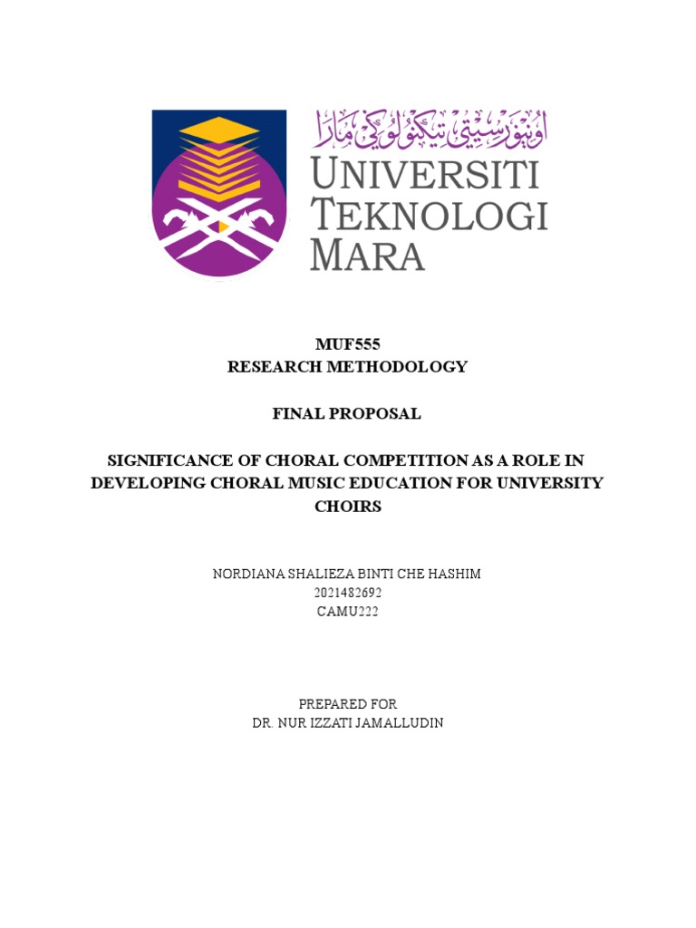 Choral Competition's Role in Education | PDF | Qualitative Research ...