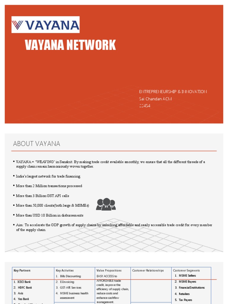 Vayana Network | PDF | Supply Chain | Factoring (Finance)