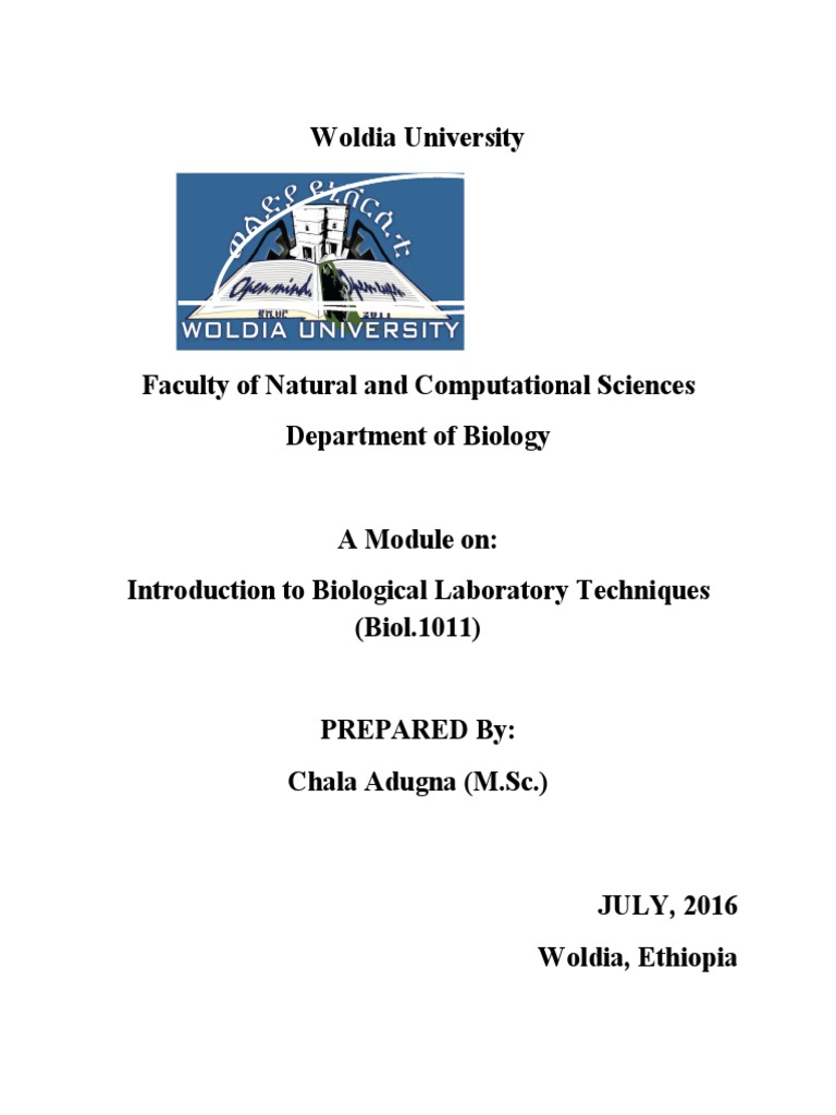 Introduction to Biological Lab Techniques | PDF | Microscope | Electron ...