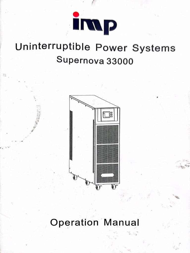 IMP Supernova 33000 UPS | PDF