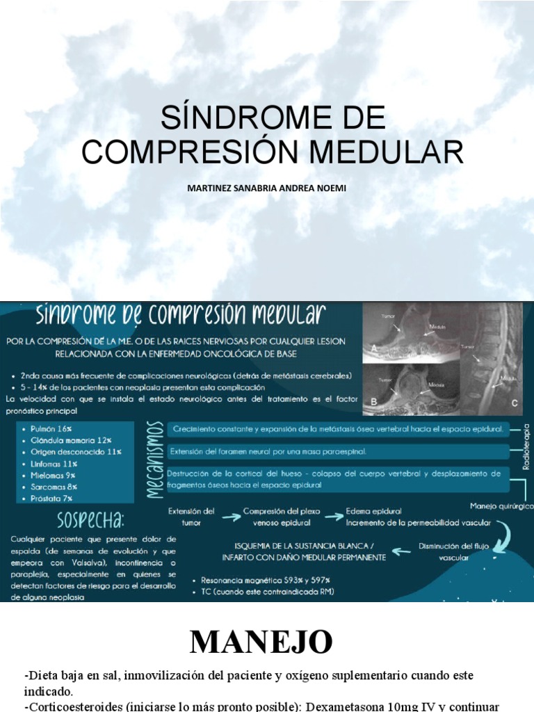SiNDROME DE COMPRESIoN MEDULAR PRESNETACIPON WOR | PDF