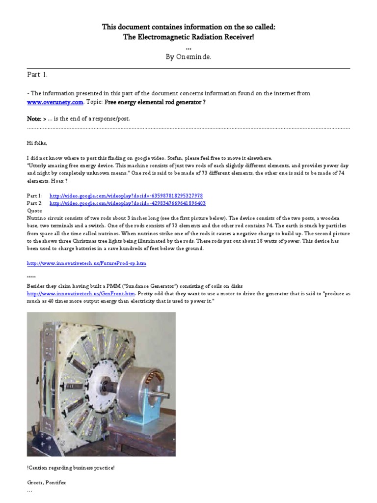 The Electromagnetic Radiation Receiver | PDF | Electromagnetic ...